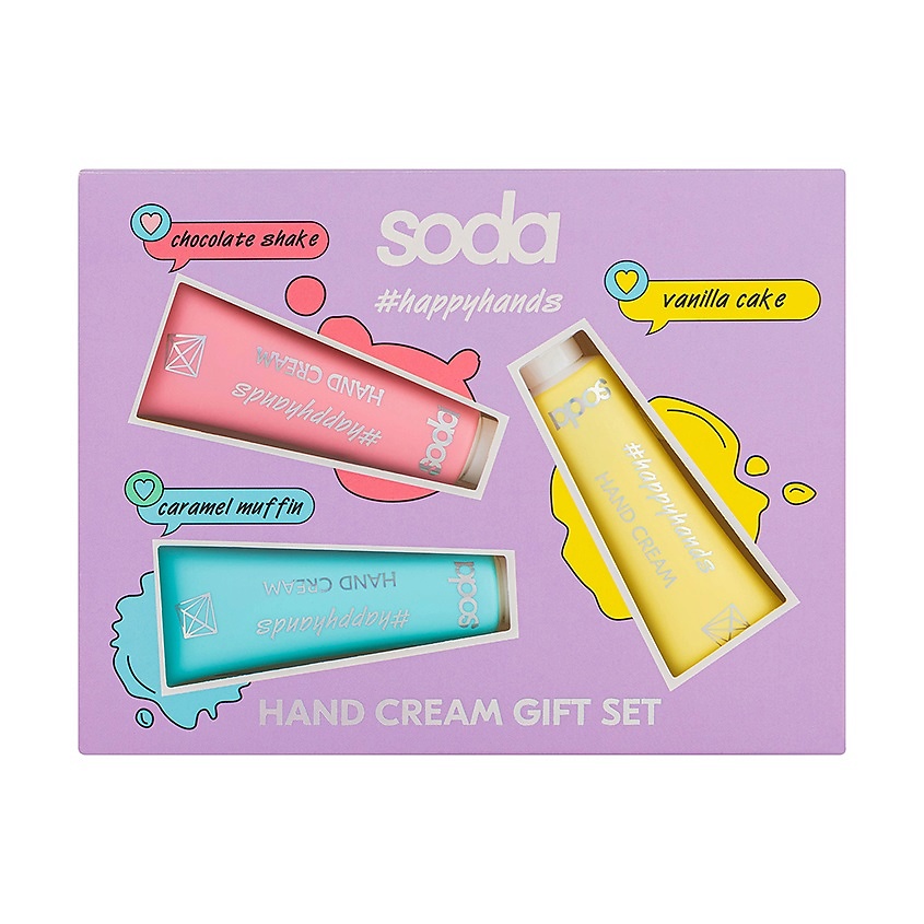SODA Подарочный набор HAND CREAM GIFT SET #happyhands, 3х10 мл купить ...