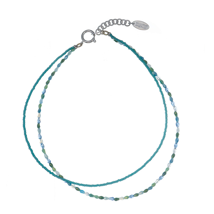 LANZEROTTI Колье, Коллекция Atlantide, двойное, с кристаллами купить по ...