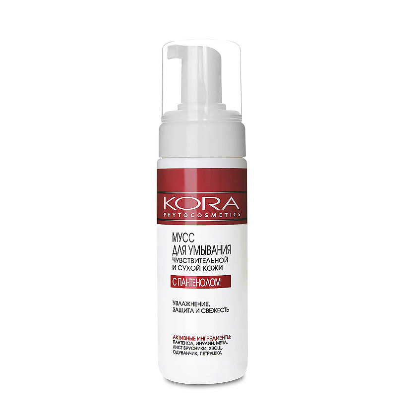KORA Мусс для умывания Увлажняющий уход купить по цене 440₽ в ЛЭТУАЛЬ