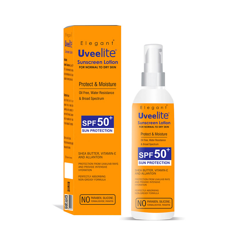 ELEGANT COSMED Солнцезащитный лосьон SPF 50+ для нормальной и сухой ...