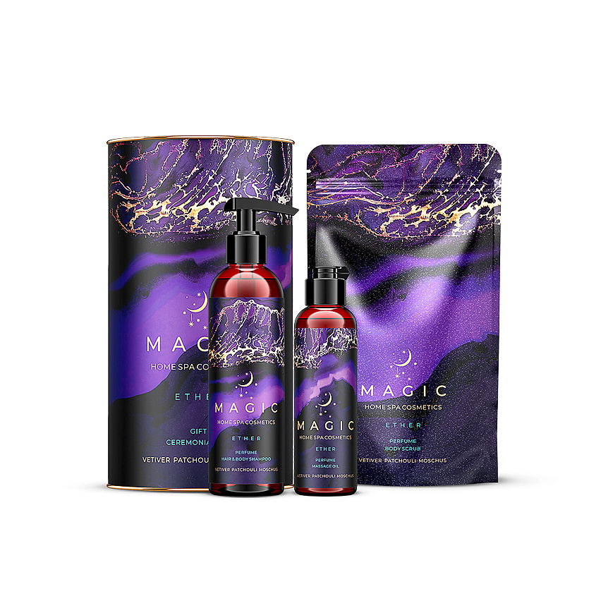 PURE BASES Подарочный SPA-Бокс magic Ether, vetiver/patchouly/moschus ...