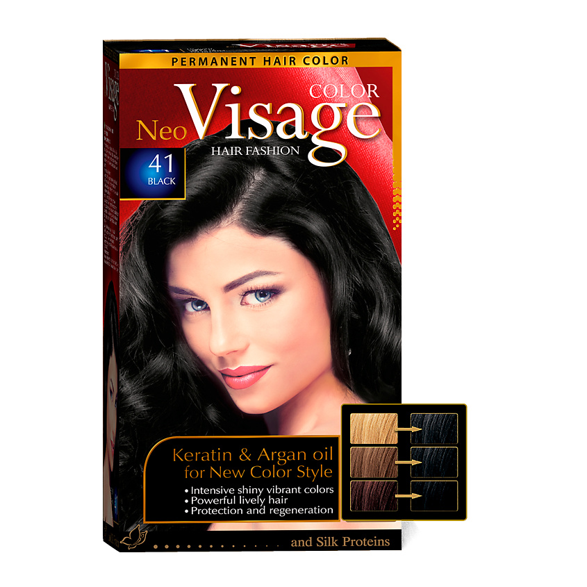 VISAGE COLOR HAIR FASHION Краска для волос Тёмно-пепельно русый Dark ...