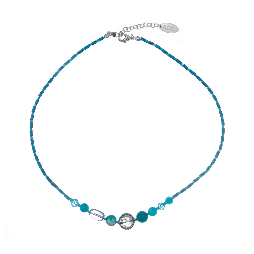 LANZEROTTI Колье, Коллекция Atlantide, говлит, апатит, амазонит, агат ...