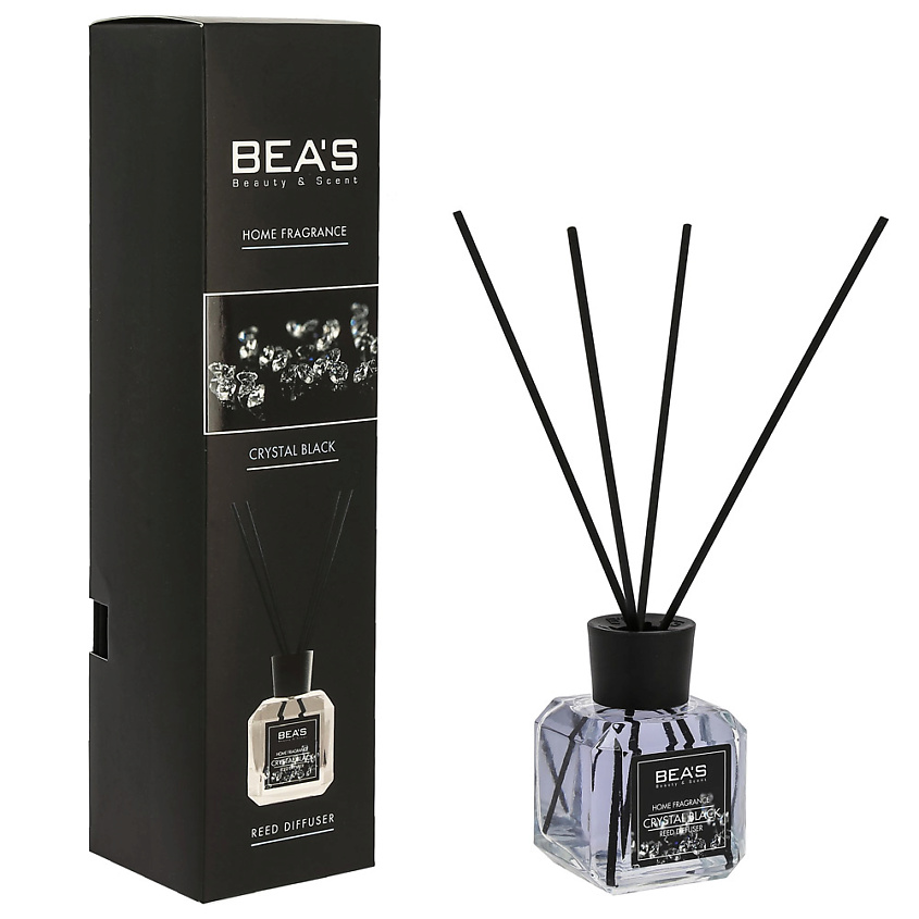 BEAS Диффузор для дома Reed Diffuser Crystal Black купить по низким ценам в ЛЭТУАЛЬ