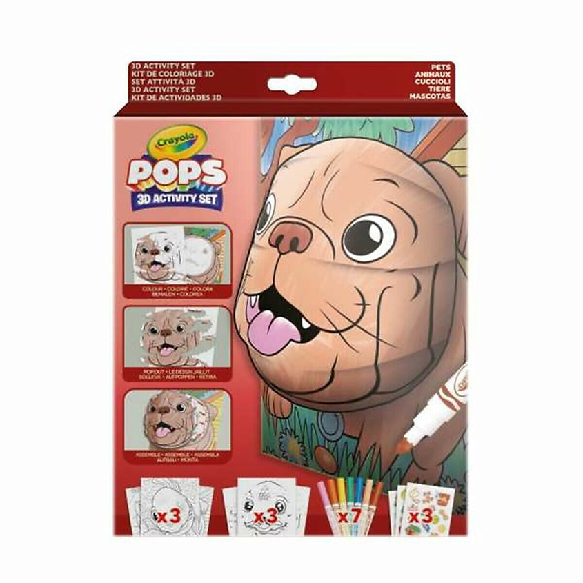 CRAYOLA Набор для творчества Pops 3D Pets "Домашние животные" купить по ...