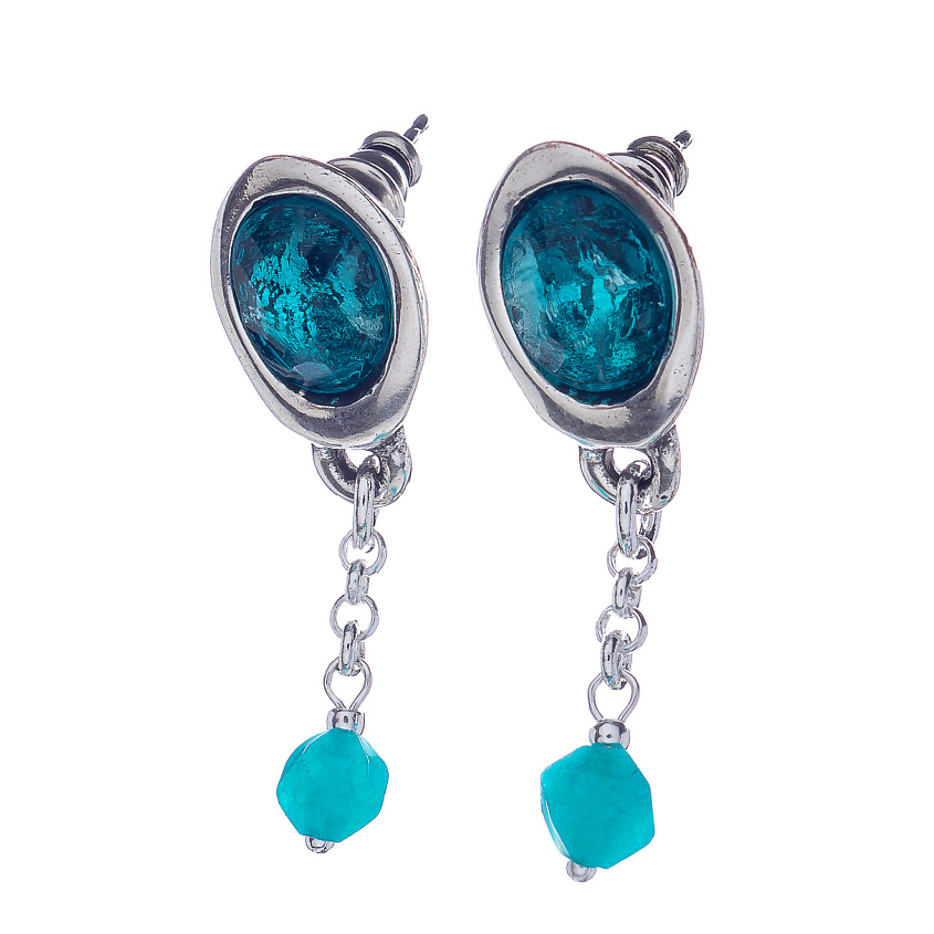 LANZEROTTI Серьги, Коллекция Atlantide, с муранским стеклом и агатом ...