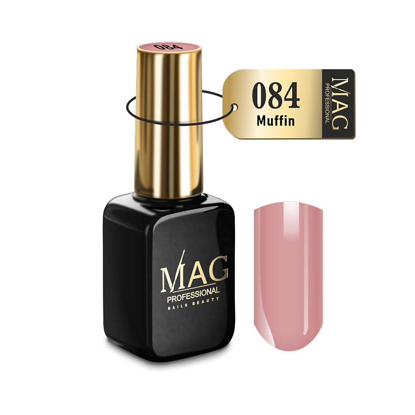 MAG NAILS BEAUTY PROFESSIONAL Эмалевый гель-лак для ногтей, 085 Pink ...