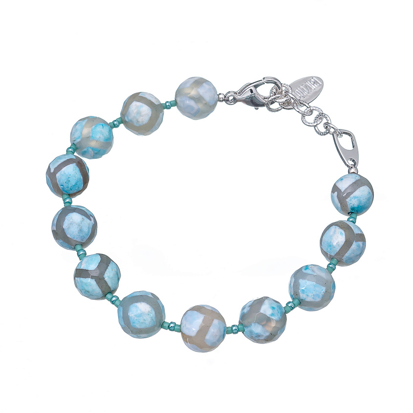 LANZEROTTI Браслет, Коллекция Atlantide, с агатом и кристаллом, цвет ...