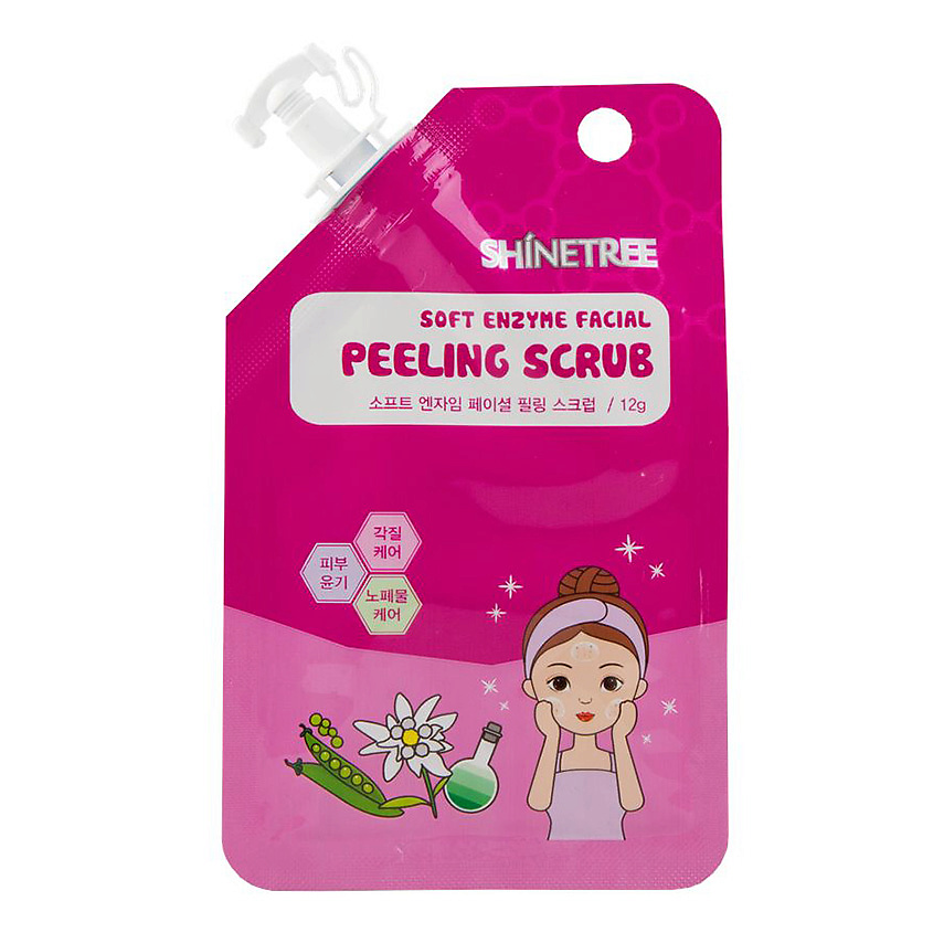 SHINETREE Скраб для лица энзимный мягкий купить по низким ценам в ЛЭТУАЛЬ