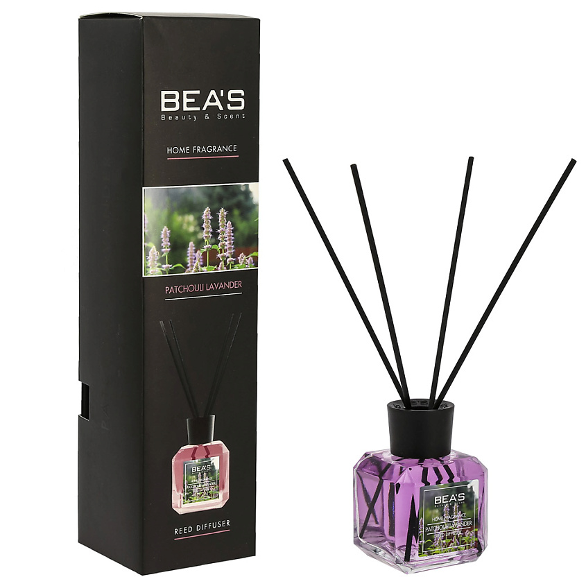 BEAS Диффузор для дома Reed Diffuser Patchouli Lavender - Лаванда и пачули купить по низким ...
