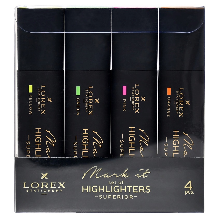 LOREX Текстовыделители Mark it SUPERIOR 1-5 мм soft touch купить по ...