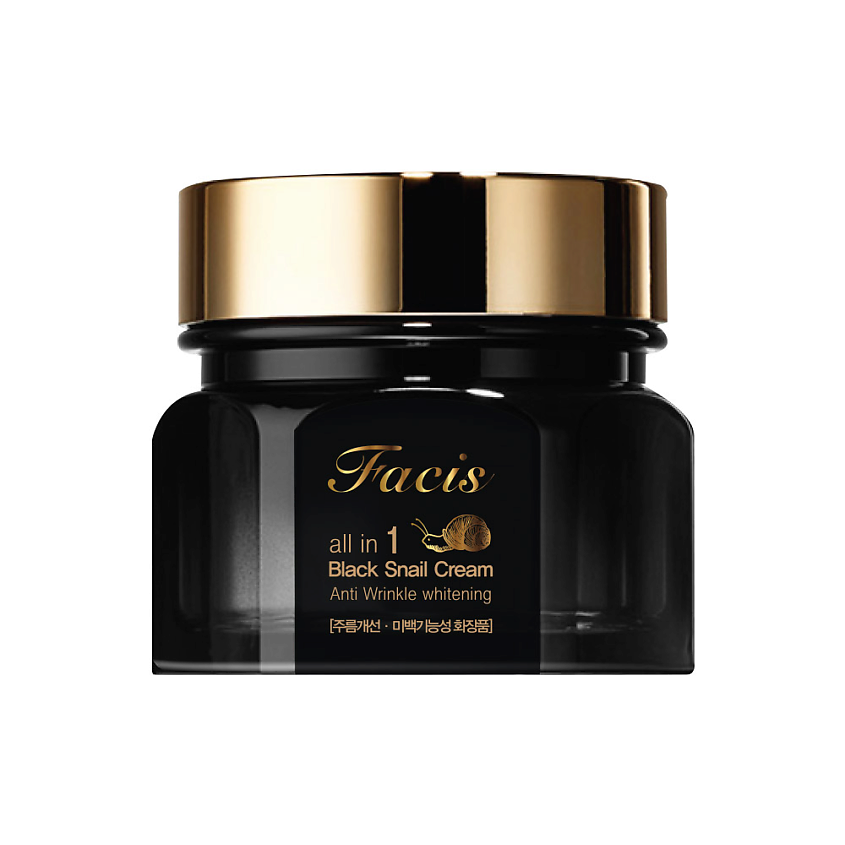 JIGOTT Facis Крем для лица МУЦИН УЛИТКИ All-In-One Black Snail Cream купить по низким ценам в ...