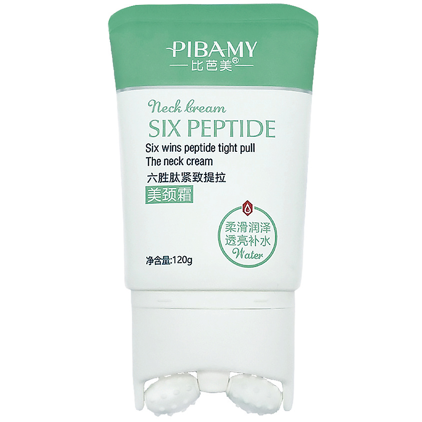 PIBAMY Kрем для лифтинга кожи шеи и декольте с пептидами, укрепляющий ...