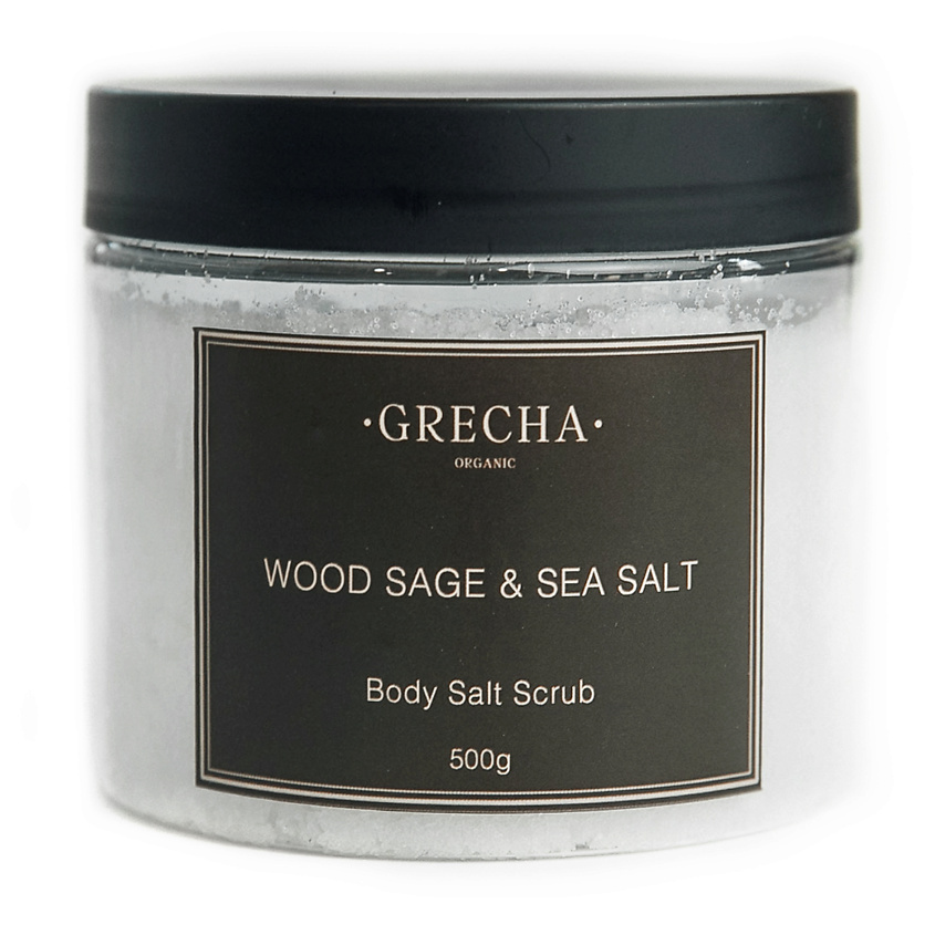 GRECHA ORGANIC Соляной скраб "Wood Sage & Sea Salt" купить по низким ...