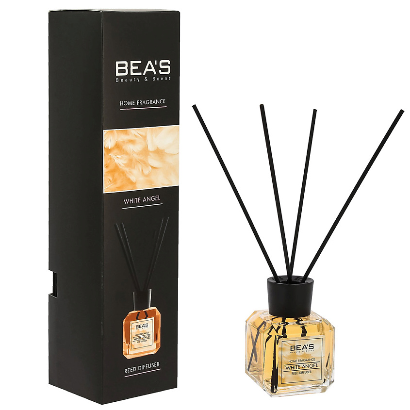 BEAS Диффузор для дома Reed Diffuser White Angel, 120 мл купить по цене 670₽ в ЛЭТУАЛЬ