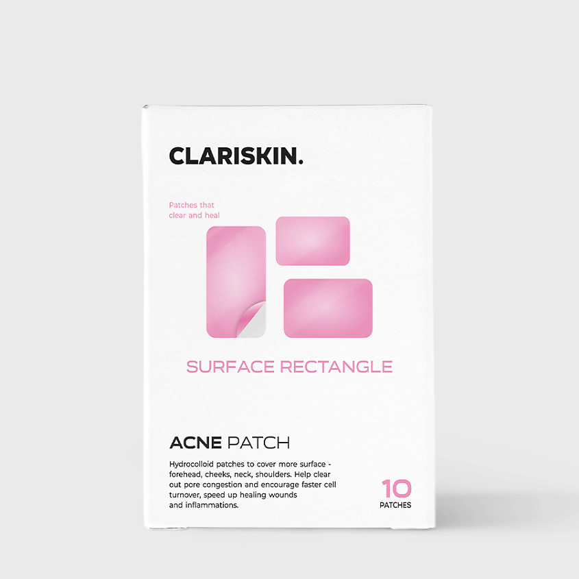 CLARISKIN Surface Rectangles Антибактериальные патчи от воспалений на ...