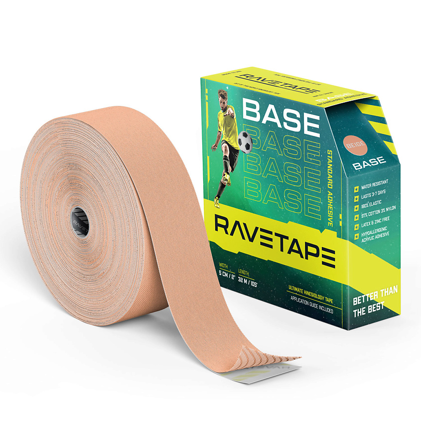 RAVE TAPE Кинезиотейп BASE 5×32 купить по низким ценам в ЛЭТУАЛЬ