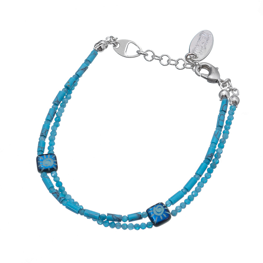 LANZEROTTI Браслет, Коллекция Atlantide, с говлитом, апатитом и мурано ...