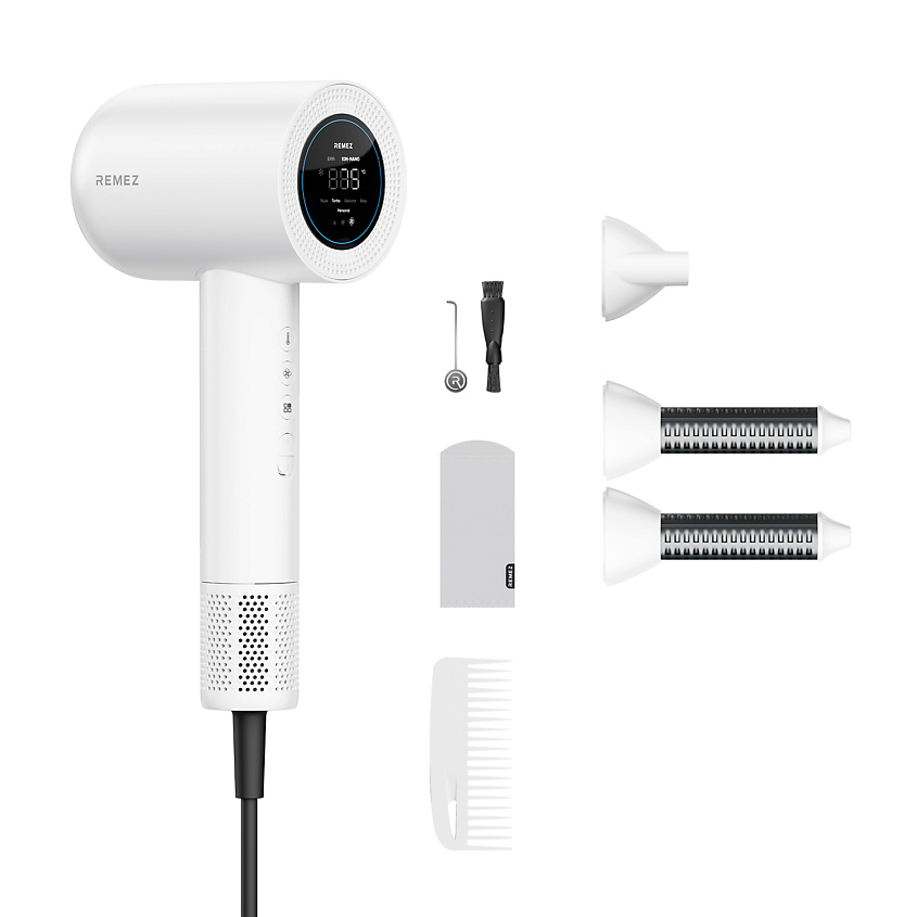 REMEZ Фен-стайлер MODEL S+ с расчёской и термочехлом для насадок RMB-708x купить по цене 23990 ...
