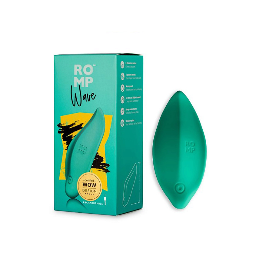 ROMP Wave Клиторальный вибратор, цвет: Зеленый купить по цене 4000₽ в ЛЭТУАЛЬ