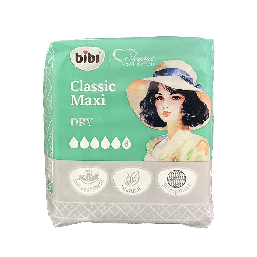 BIBI Прокладки для критических дней Classic Maxi Dry, 8 шт купить по ...