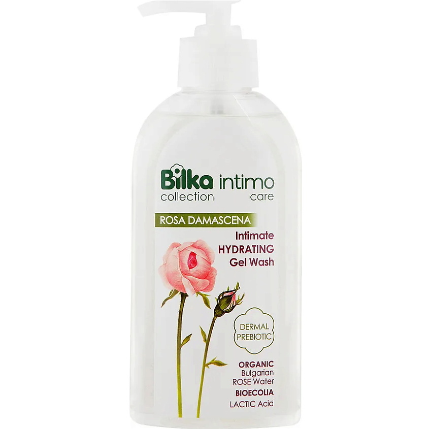 BILKA Гель для интимной гигиены увлажняющий с органической розовой ...