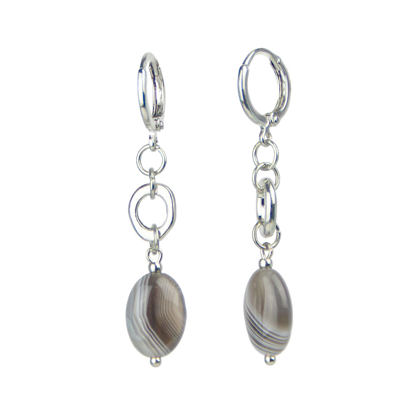 LANZEROTTI Серьги с агатом купить по низким ценам в ЛЭТУАЛЬ