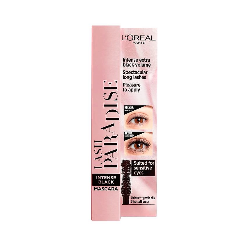 L'ORÉAL PARIS Тушь для ресниц Lash Paradise Mascara, экстрачерная, 6,4 ...