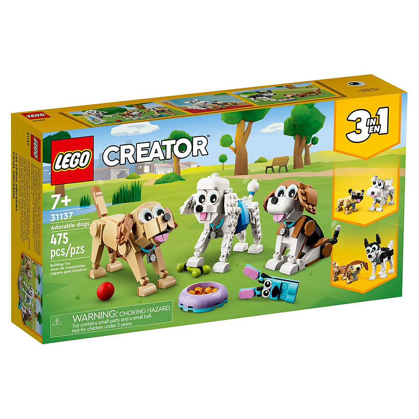 LEGO Конструктор Creator Cute Dogs 12345 купить по цене 4818₽ в ЛЭТУАЛЬ