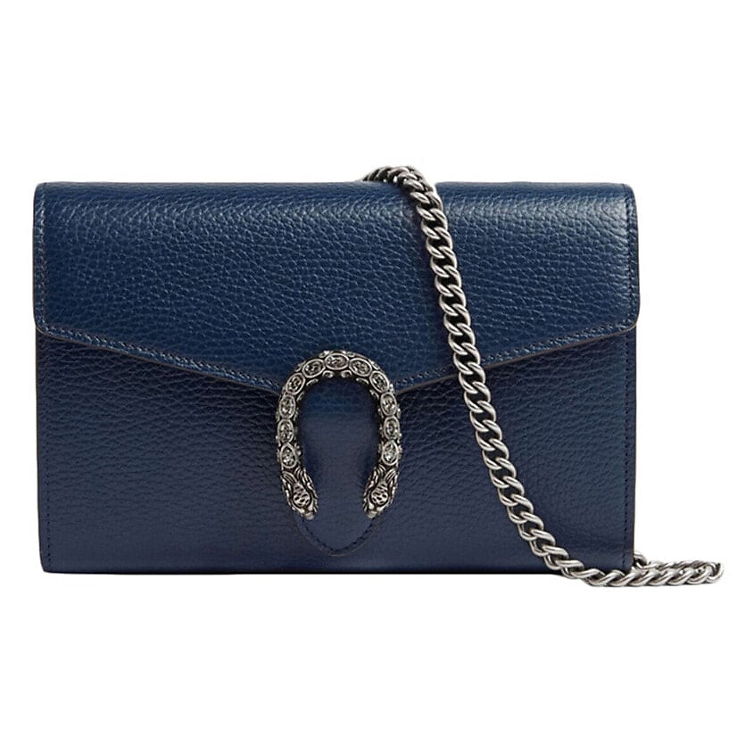 GUCCI Сумка Dionysus Leather Chain Bag Wallet, цвет: Черный, размер ...