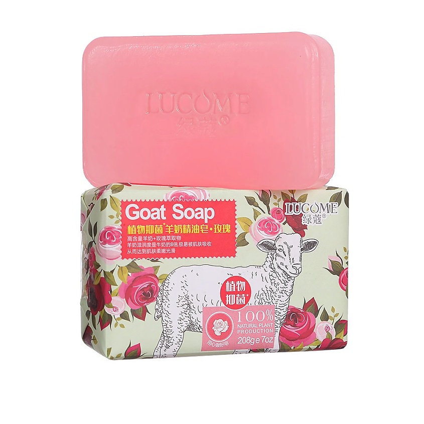 LUCOME Мыло антибактериальное с маслами шиповника розы, козьим молоком ...