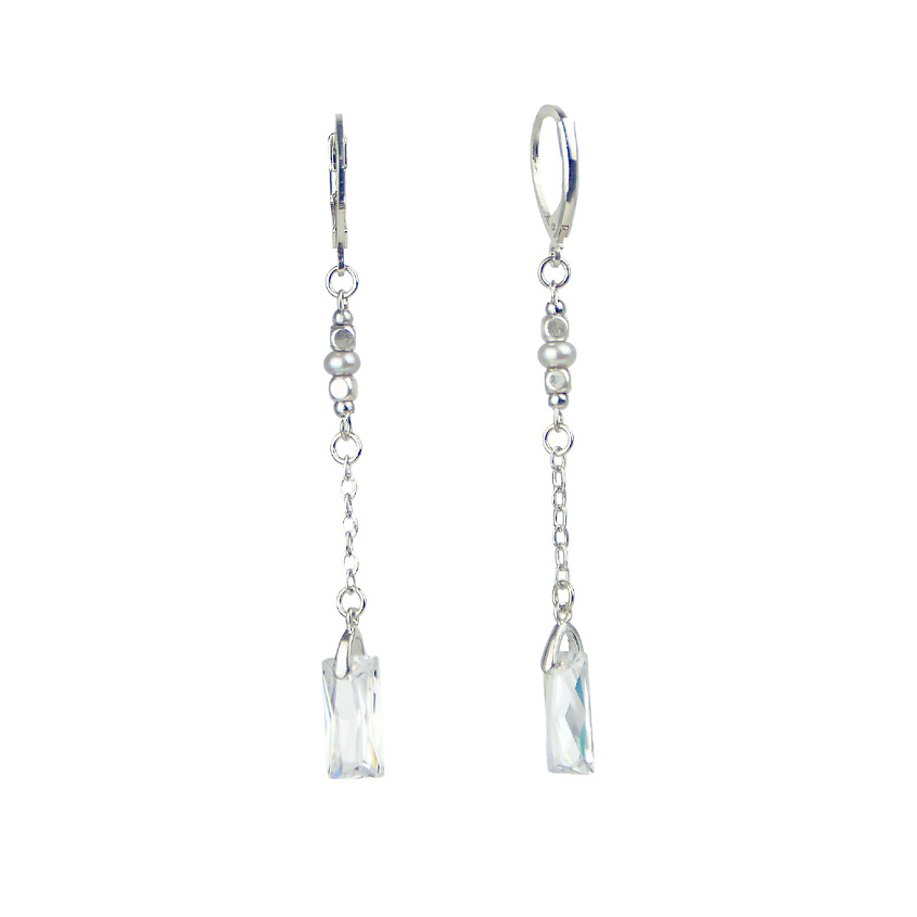 LANZEROTTI Серьги Gelido, с жемчугом и кристаллом купить по цене 2960 ...