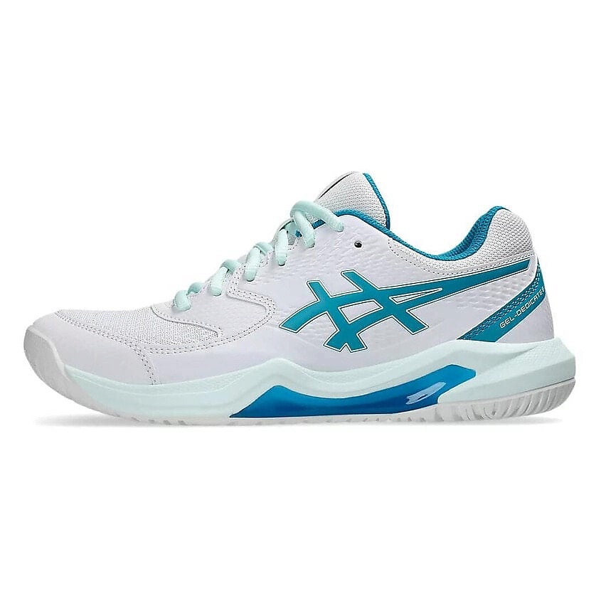 ASICS Кроссовки Gel Dedicate 8 Abrasion Resistant Low Top Tennis Shoes Women's White Blue купить ...