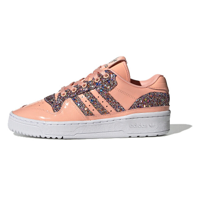ADIDAS ORIGINAL Кроссовки Rivalry Low 'Glow Pink Glitter' Women's ...