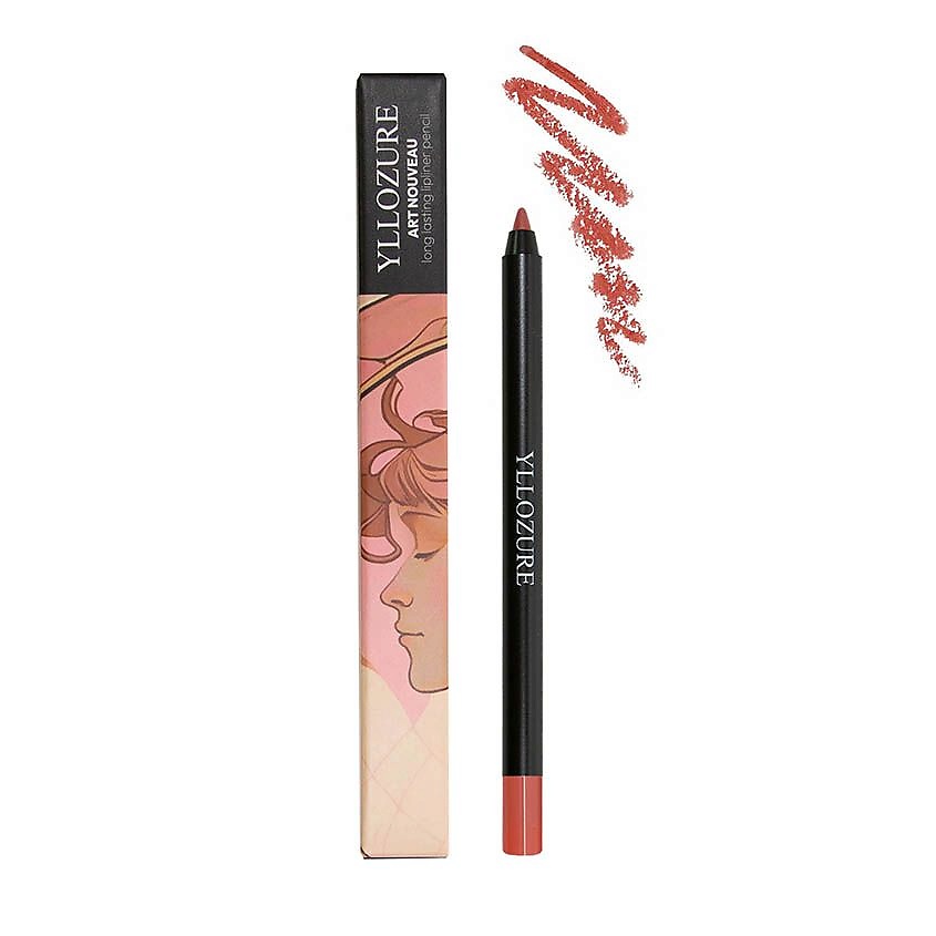 YLLOZURE Стойкий контурный карандаш для губ Арт нуво, № 121, 1,2 г купить по цене 527₽ в ЛЭТУАЛЬ