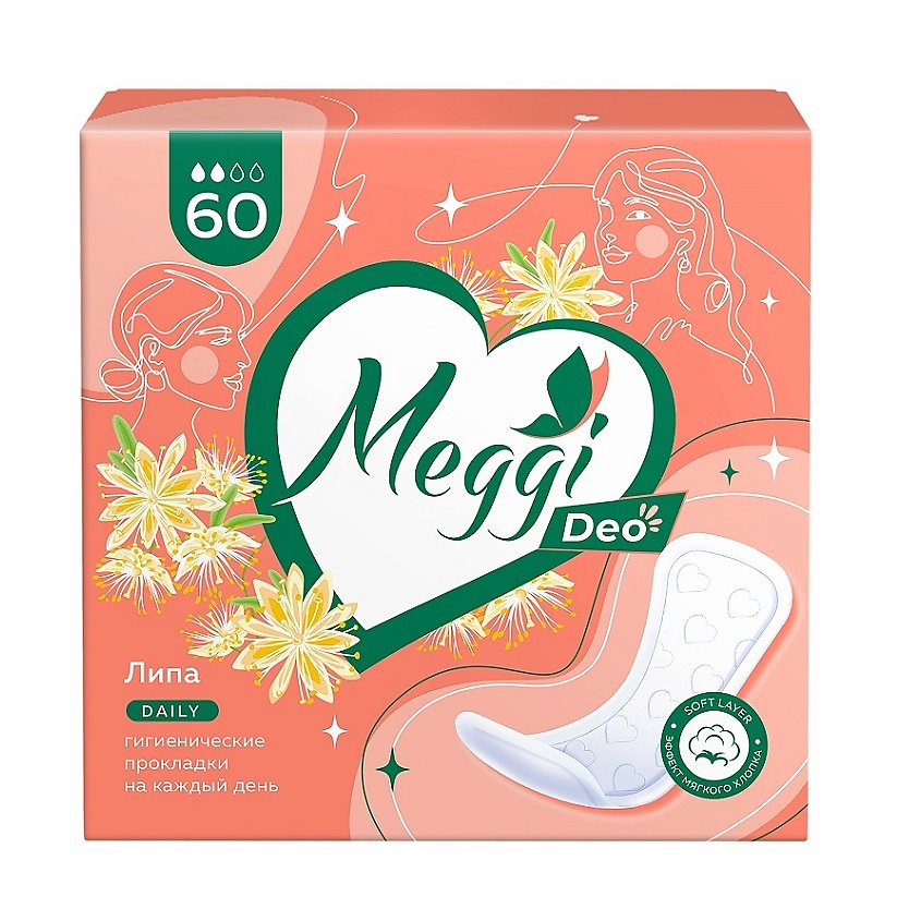 MEGGI Прокладки гигиенические ежедневные Panty Deo купить по цене 251 ...