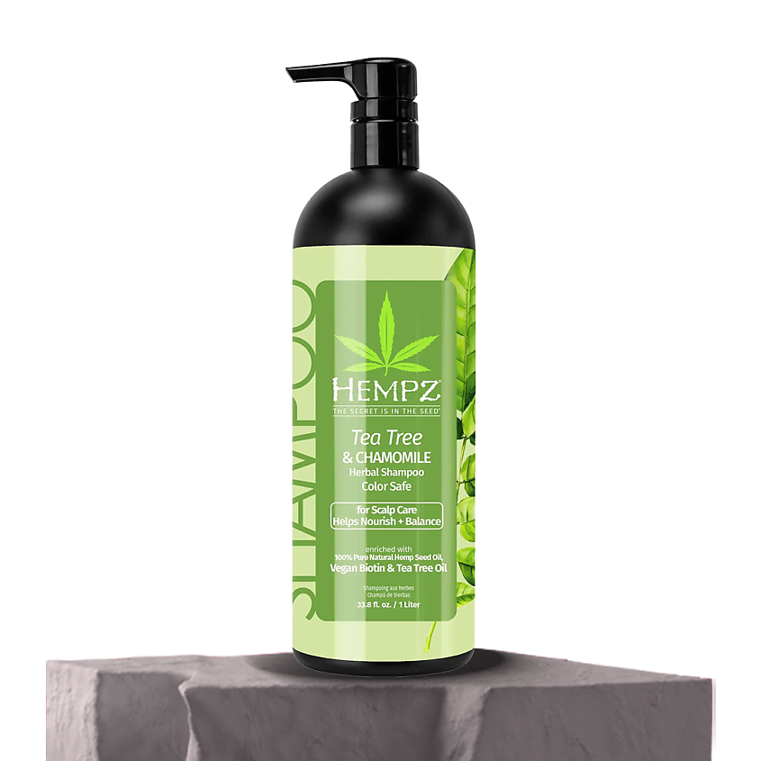 HEMPZ Шампунь Здоровые волосы Чайное дерево и Ромашка /Tea Tree ...