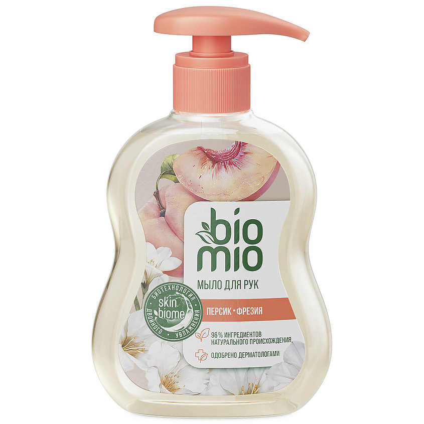 BIO MIO Натуральное жидкое мыло с маслом персика Superfood Aromatherapy ...