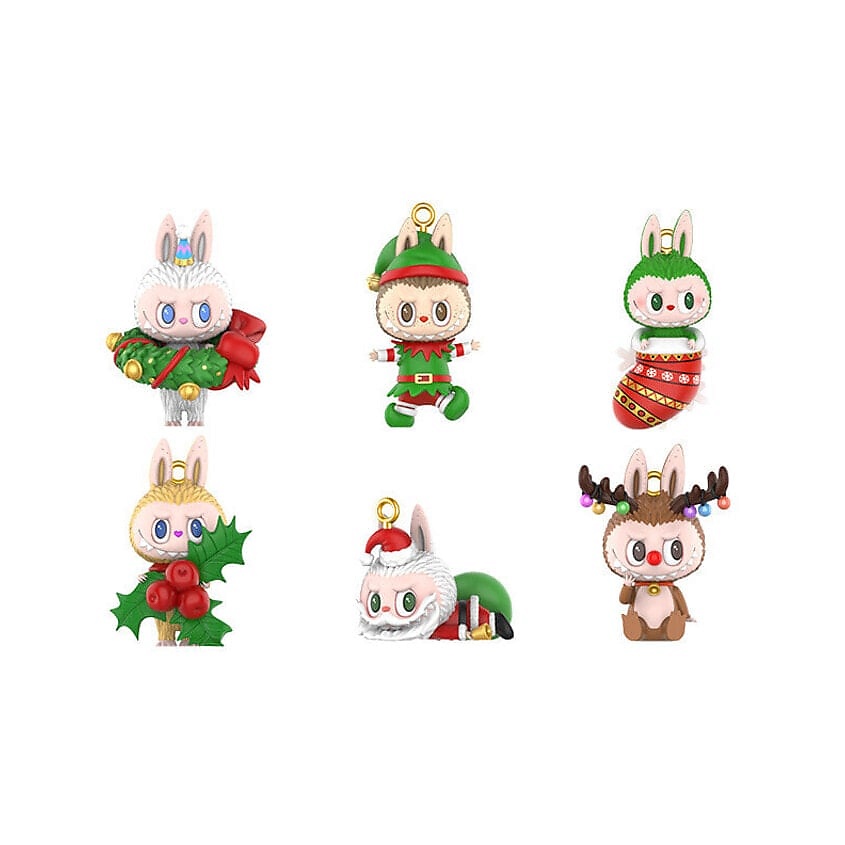 POP MART Игрушка LABUBU Christmas Series, 6шт, 9см купить по низким ...
