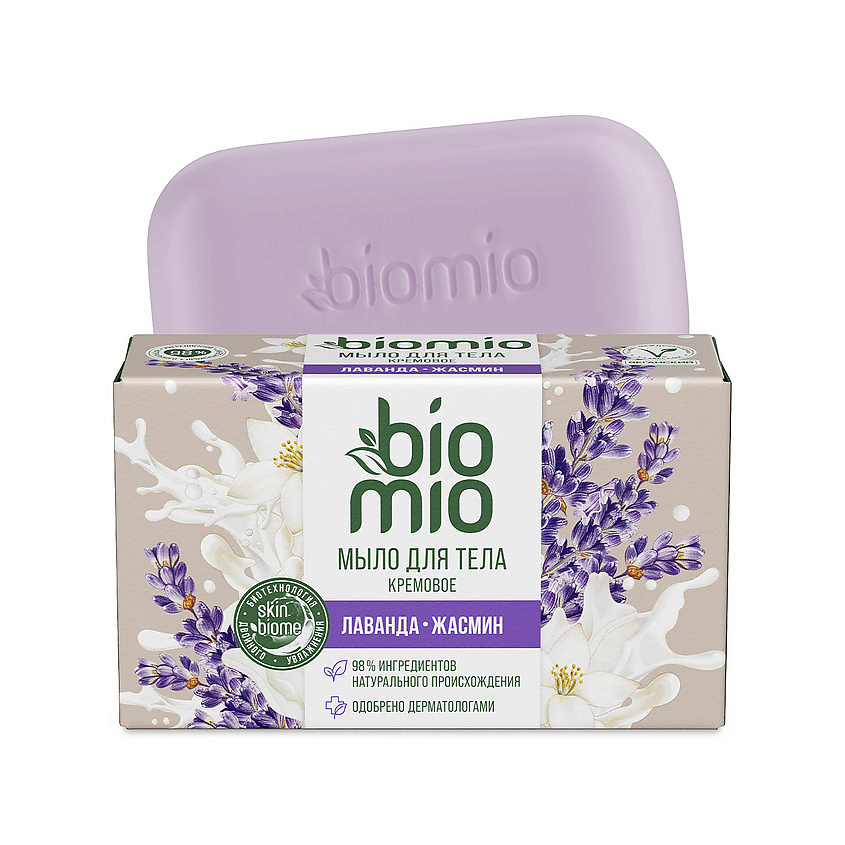 BIO MIO Кремовое мыло для тела с эфирным маслом лаванды Body Cream Bar ...