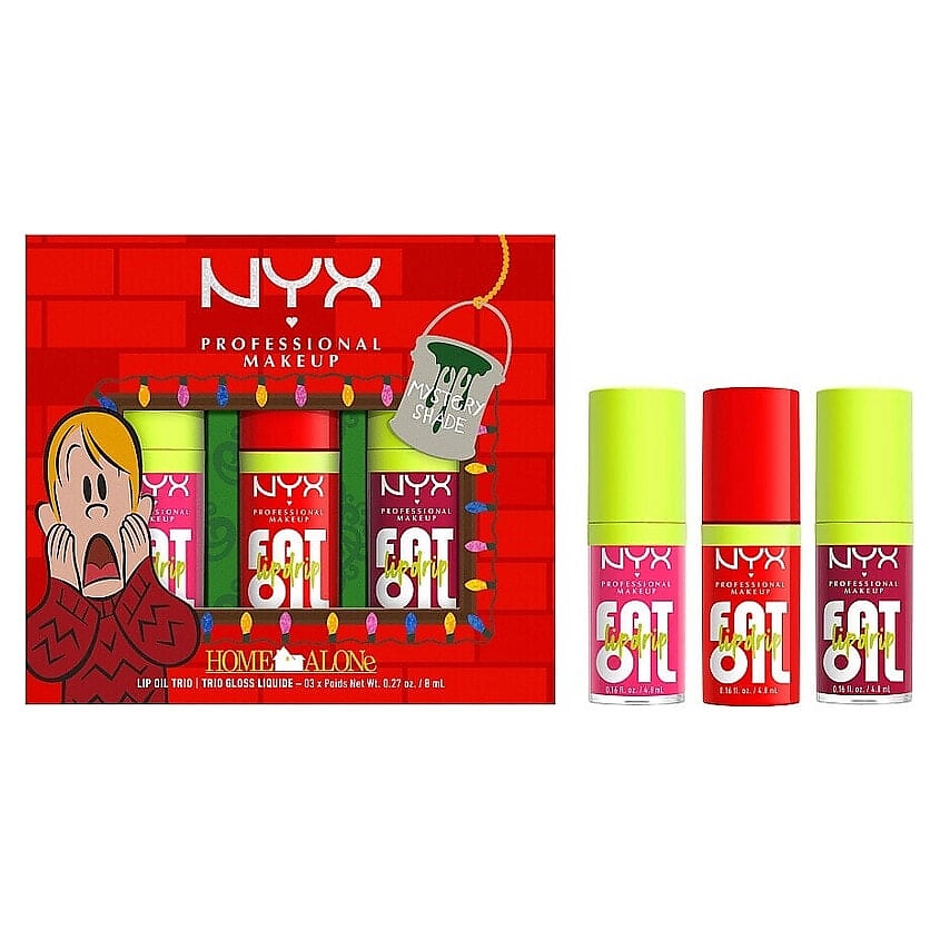 NYX PROFESSIONAL MAKEUP Набор блесков для Home Alone Fat Oil Lip Drip ...
