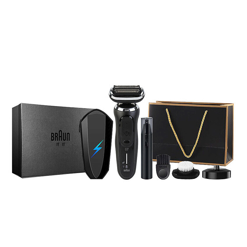BRAUN Электробритва 4300CS Black/Gold Box купить по цене 28495₽ в ЛЭТУАЛЬ