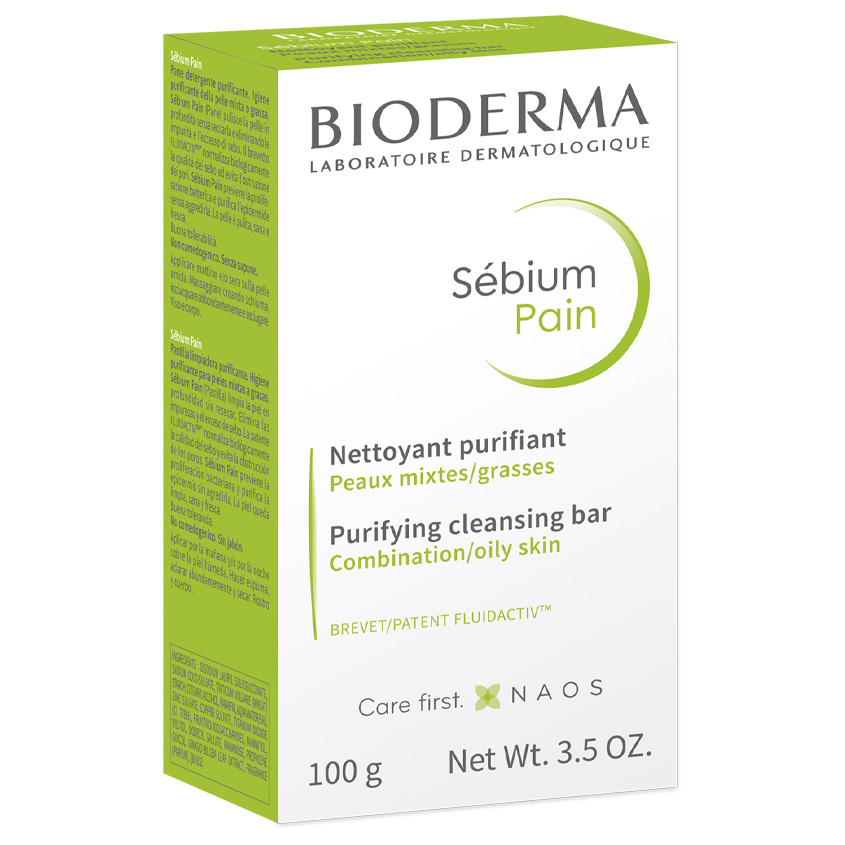 BIODERMA Мыло очищающее для жирной и комбинированной кожи лица и тела ...